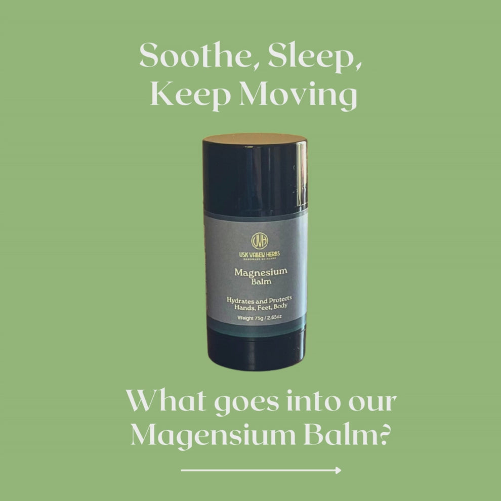 Magnesium Balm | Twist Stick for Tired Legs & Muscles – Usk Valley Herbs